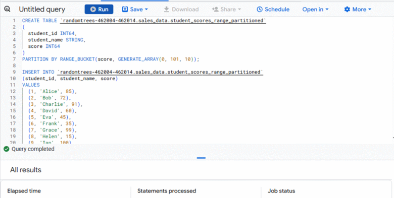 Partitioning and Clustering in BigQuery – RandomTrees – Blog