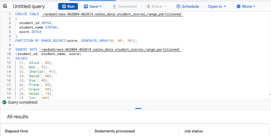 Partitioning and Clustering in BigQuery – RandomTrees – Blog